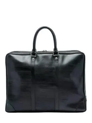 LOUIS VUITTON Epi Porte Documents Voyage Business Bag - Black