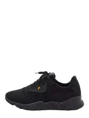 Fendi Bag Bugs Knit Sneakers - Black