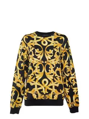 Versace Baroque Print Sweatshirt - Black