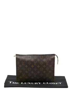 LOUIS VUITTON 1987 26 Toiletry Monogram Clutch Bag - Brown