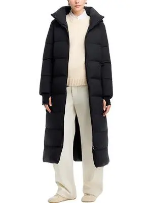 Herno Hooded Quilted Maxi Coat - Black