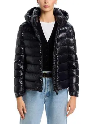 Herno Quilted Down Puffer Jacket With Hood - Black