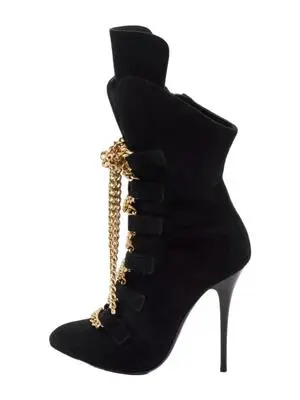 GIUSEPPE ZANOTTI Zadina Chain-detail Ankle Boots - Black