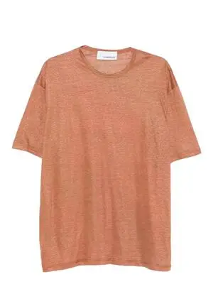 COSTUMEIN Komodo Contrast-stitch Short-sleeve T-shirt - Brown