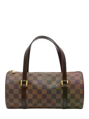 LOUIS VUITTON Papillon 26 Damier Ebene Tote Bag - Brown
