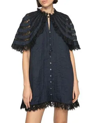 Sea Margaret Capelet Mini Dress - Blue