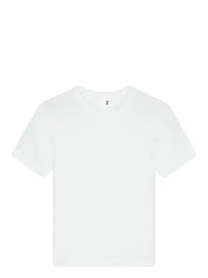 On All Day Ribbed Crewneck Tee - White
