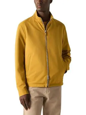 Zegna Microfiber Motorin Blouson Jacket - Yellow