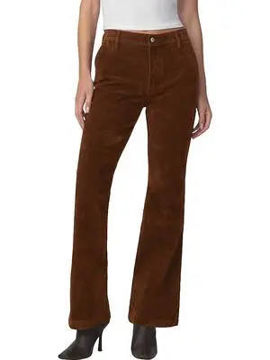 Joe's Jeans The Faux Suede Inez High Rise Trouser Jeans - Chestnut