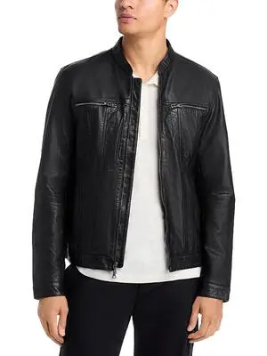 JOHN VARVATOS John Varvatos Kurt Zip Leather Jacket