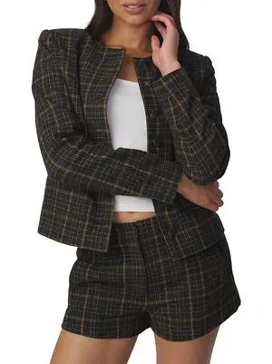 Joe's Jeans The Scottie Collarless Jacket - Moss Multi