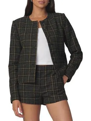 Joe's Jeans The Scottie Collarless Jacket - Moss Multi