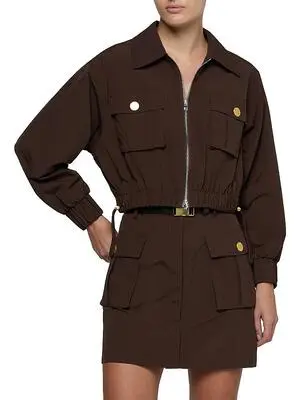 L'Agence Kade Cargo Pocket Windbreaker - Dark Java