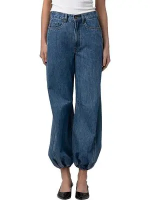 Blanknyc Cotton Denim Balloon Jeans - Old Flame
