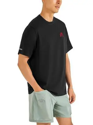 MALBON Relaxed Fit Bermuda Benchmark Tee Black