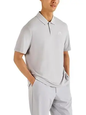 MALBON Relaxed Fit Fairway Polo Micro Chip