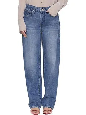 Ossou Drift Wide Leg Jeans - Cloud Wash