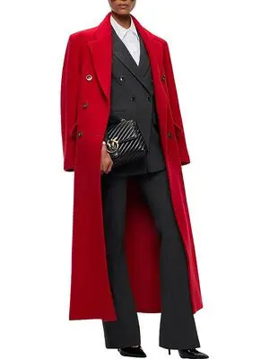 Pinko Covent Double Breasted Wool Blend Coat - R