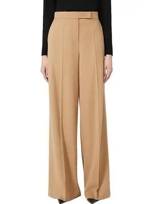Max Mara Mxmfilato Wool Pants - Camel