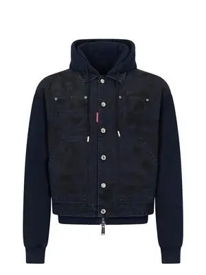 Dsquared2 Hybrid Hooded Carpenter Jacket - Blue