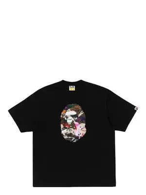 A BATHING APE Hybrid Camo Ape Head Relaxed Fit T-shirt - Black