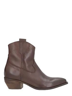 DINO DRAGHI Leather Ankle Boots - Brown