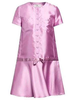 COMPAGNIA ITALIANA Polyester Mini Dress With Appliqués - Pink