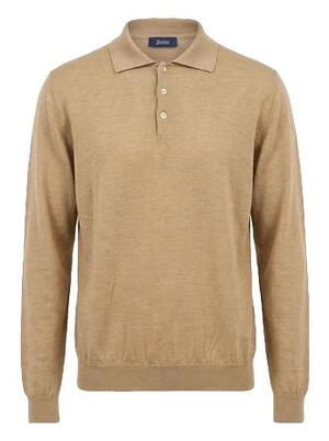 HERNO HERNO Virgin Wool And Silk Mélange Polo Sweater