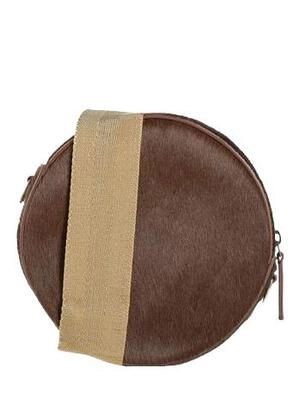 UMA WANG Round Calf Hair Crossbody Bag - Brown