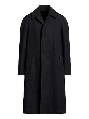 LARDINI Virgin Wool & Cashmere Single-breasted Coat - Blue