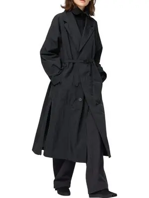 UNIQLO UNIQLO Single Breasted Long Coat With Water-Repellent Finish