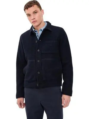 Universal Works Wool Fleece Uniform Jacket - Navy