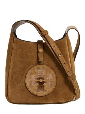 Tory Burch Miller Suede Swing Bag - Toffee