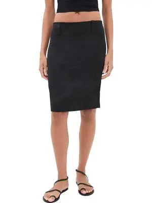 Lioness Play On Midi Skirt - Noir