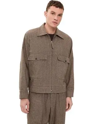Universal Works Herringbone Jacket - Brown