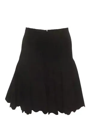 ALAÏA Alaïa Black Textured Knit Mini Skirt