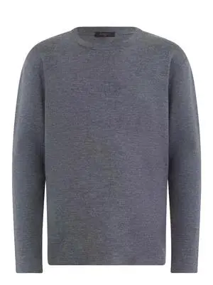 SLOWEAR Crew Neck Long Sleeve Sweater - Grey