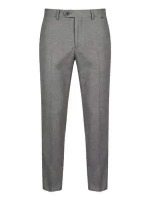 MOORER Aviano Straight-leg Tailored Trousers - Grey