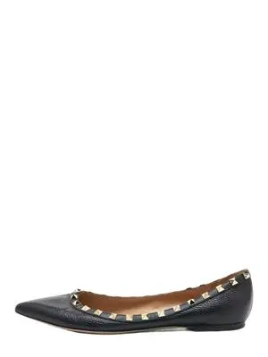 VALENTINO Valentino Garavani Rockstud Pointed-Toe Ballet Flats