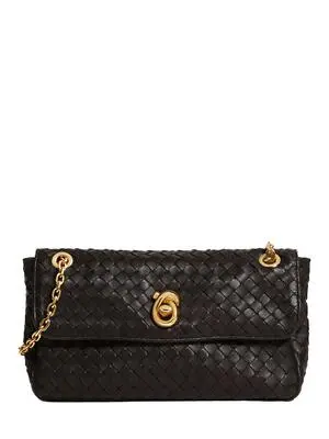 Bottega Veneta Leather Madison Shoulder Bag - Brown