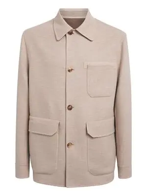 BRETT JOHNSON Brett Johnson Cashmere Double-Chore Shacket