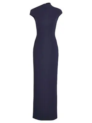 Solace London One-shoulder Arion Gown - Navy