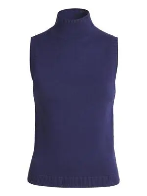 Staud Knitted Montclair Tank Top Navy