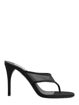 Alaïa Mesh Thong Mules 90 - Black