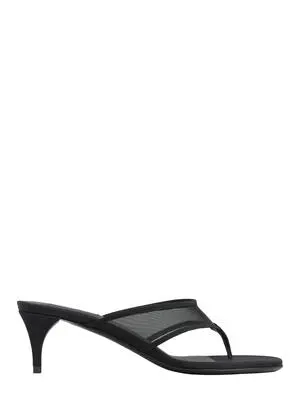 Alaïa Mesh Thong Mules 55 - Black