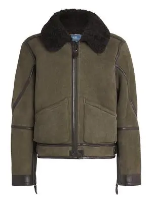Polo Ralph Lauren Shearling Flight Jacket - Green