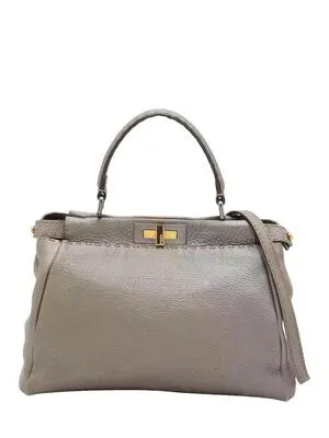 Fendi Peekaboo Medium Tote Bag - Grey