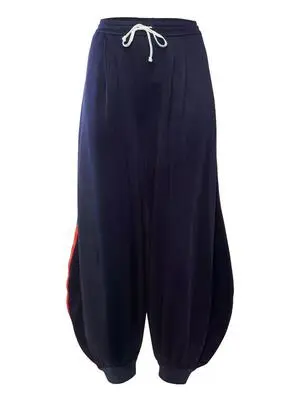 GUCCI Gucci Navy Blue Web Stripes Balloon-Leg Trousers
