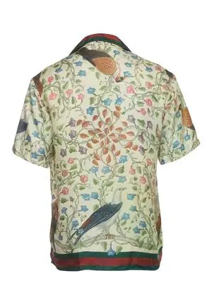 Gucci Birds Of Prey Print Shirt - Neutrals
