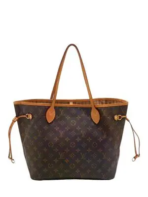 LOUIS VUITTON Louis Vuitton Neverfull Monogram Tote Bag Brown